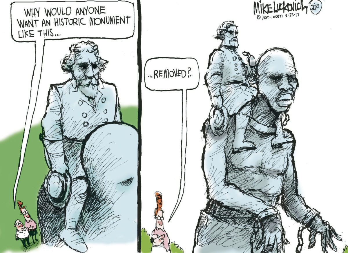 Cartoon: The unseen part of Confederate statues | News, Sports, Jobs ...